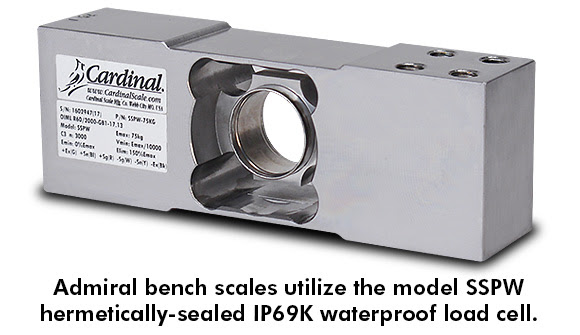 Cardinal Admiral Series Bench Scales Now IP69K Rated | Central Carolina ...