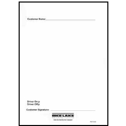 Scale Ticket Rice Lake Carbonless 4.25 x 7"